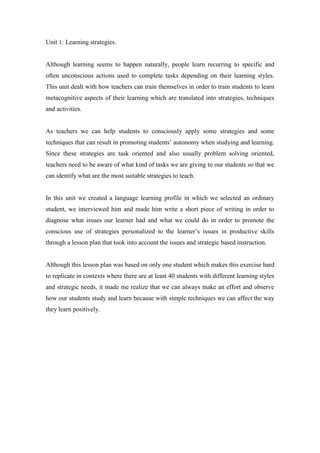 Unit 1 reflection | DOCX