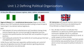 AP Comparative Government & Politics: Different Regime Types | PPTX