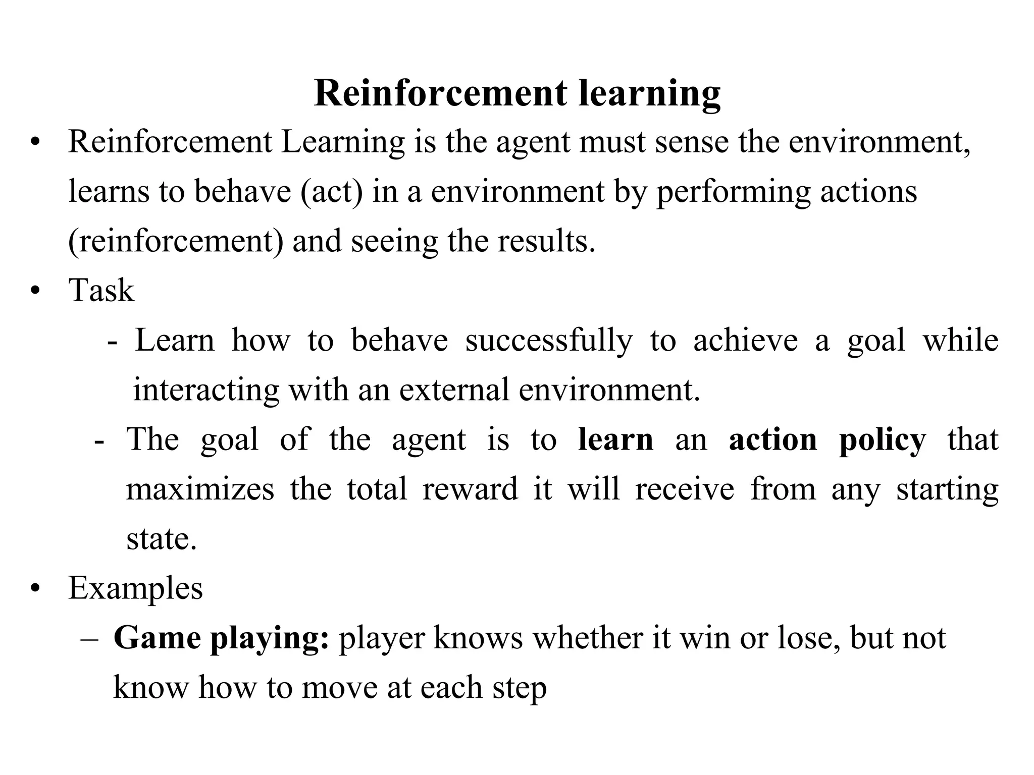 Reinforcement learning, Q-Learning | PDF
