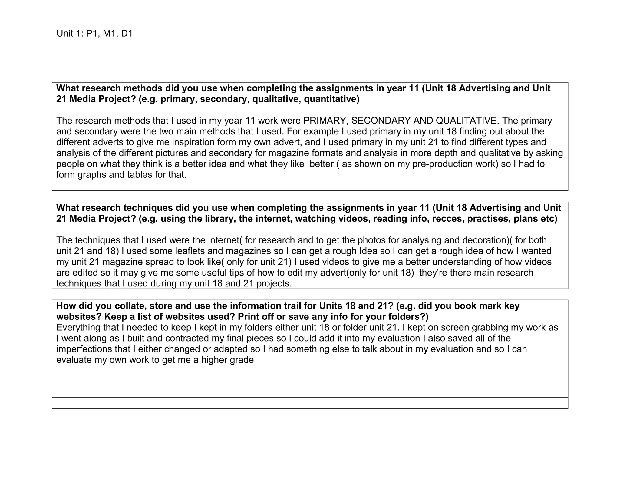 Unit 1 research methods worksheet | DOC