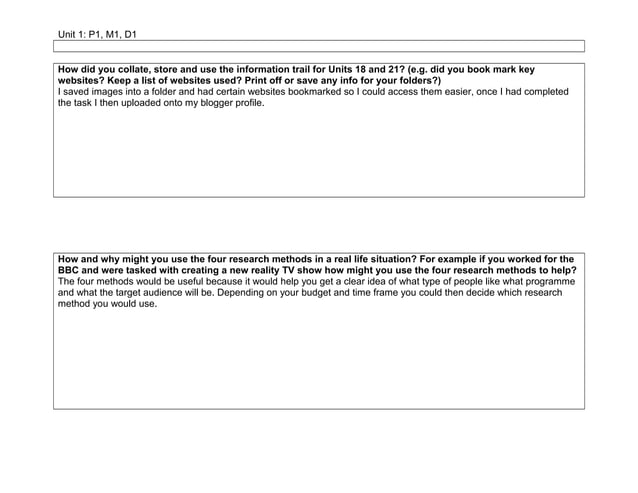 Unit 1 research methods worksheet | DOC