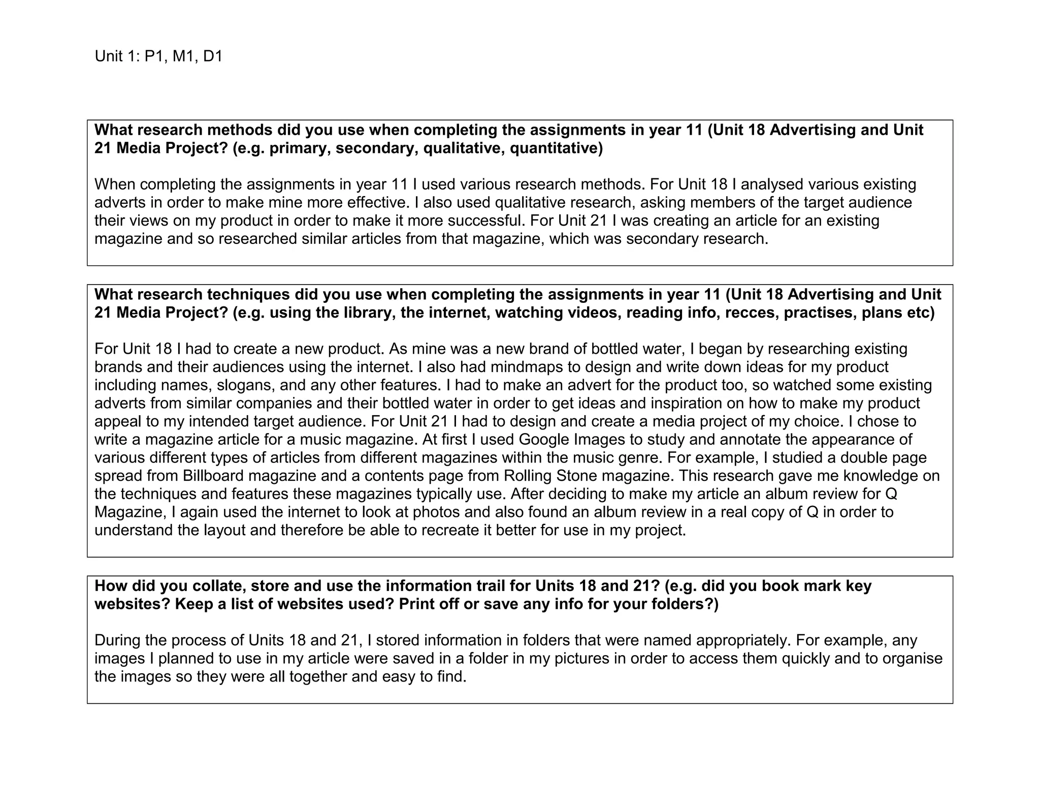 Unit 1 research methods worksheet | PPT