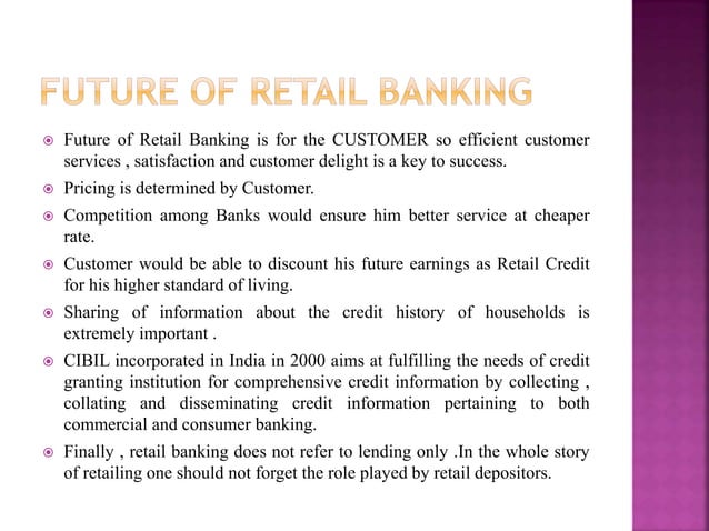 Unit 1 Retail Banking Final.pptx | Business Banking & Finance | Business