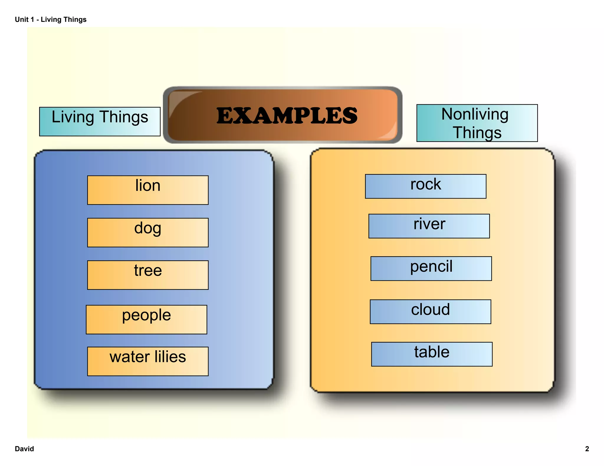 Unit 1 review (living things) | PDF
