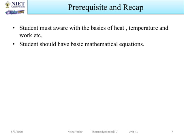BASIC FUNDAMENTAL OF THERMODYNAMICS | PPTX