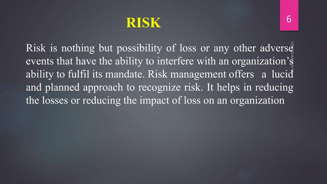 Introduction to Risk Mangement | PPT