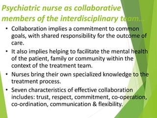 Unit 1 role of psychiatric nurse | PPSX