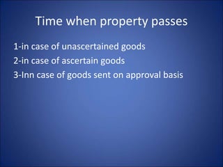 unit 1_ sale of goods act.ppt | Free Download