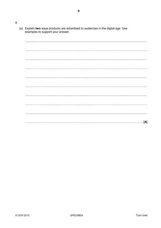 Unit 1 sample assessment material | PDF