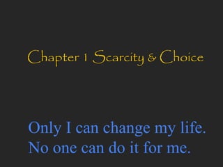 Economics : Unit 1 scarcity & choice | PPT
