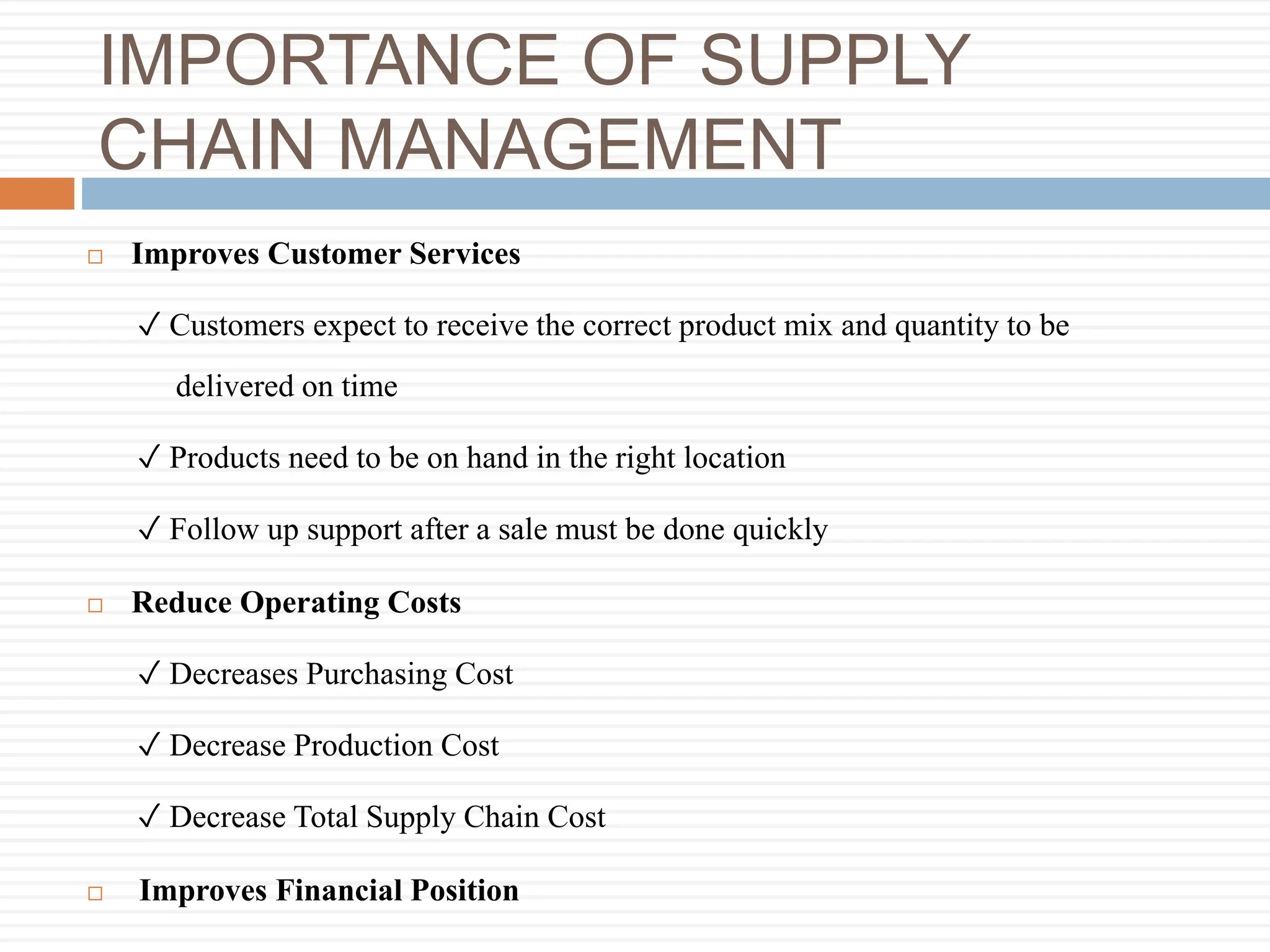 UNIT 1 SCM INTRODUCTION PPT For Management | PPTX