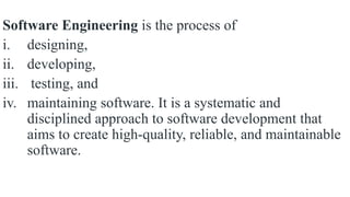 unit 1 SE.pptx software engineering note | PPTX