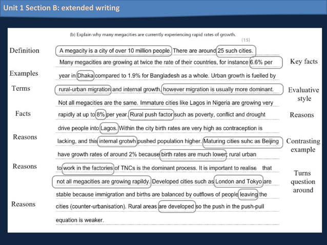 Unit 1, Section B – Extended Writing | PPT | Educational Assessment | Education