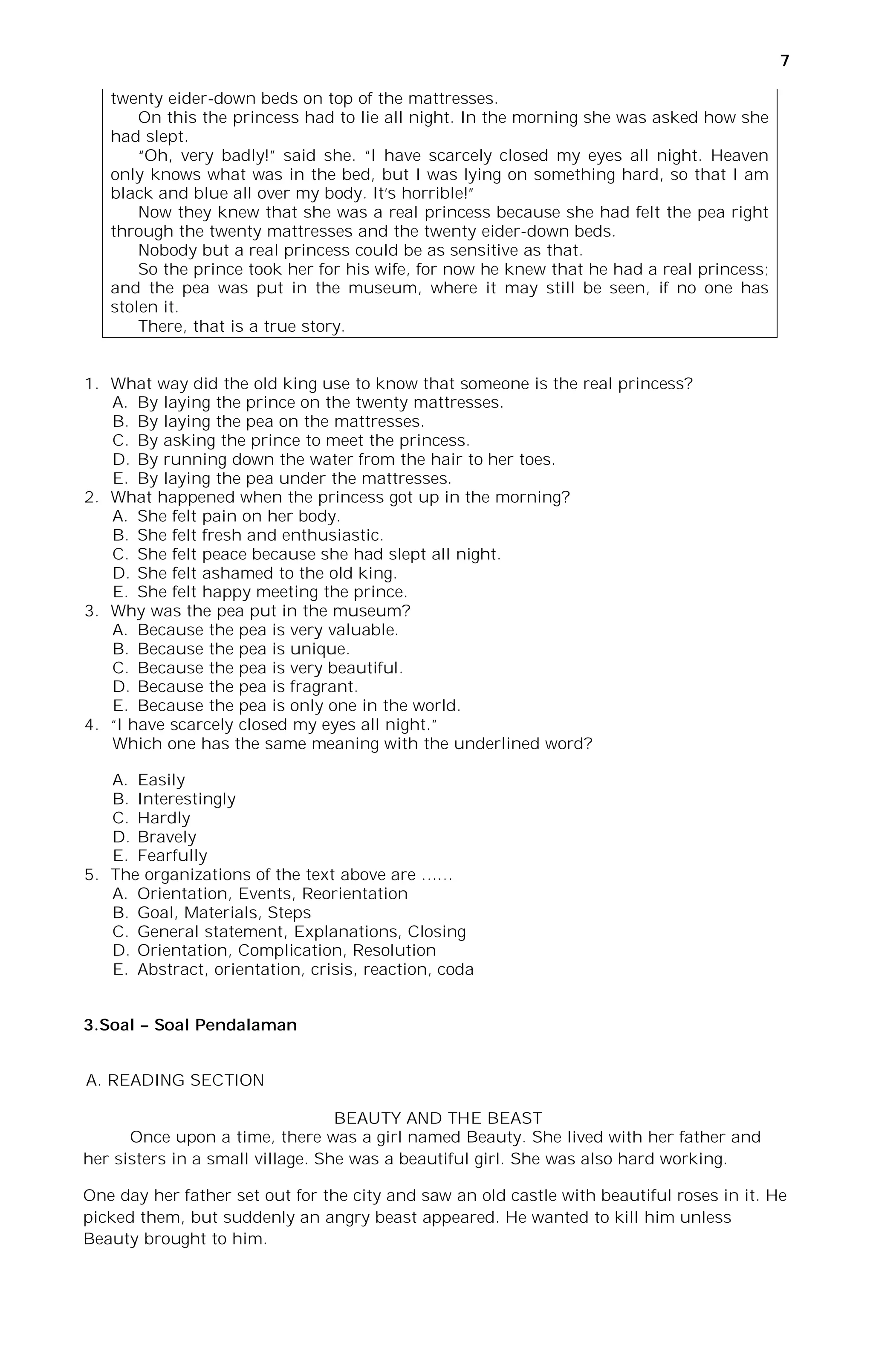 Unit 1 semester 2 narrative text kelas 2 sma | PDF