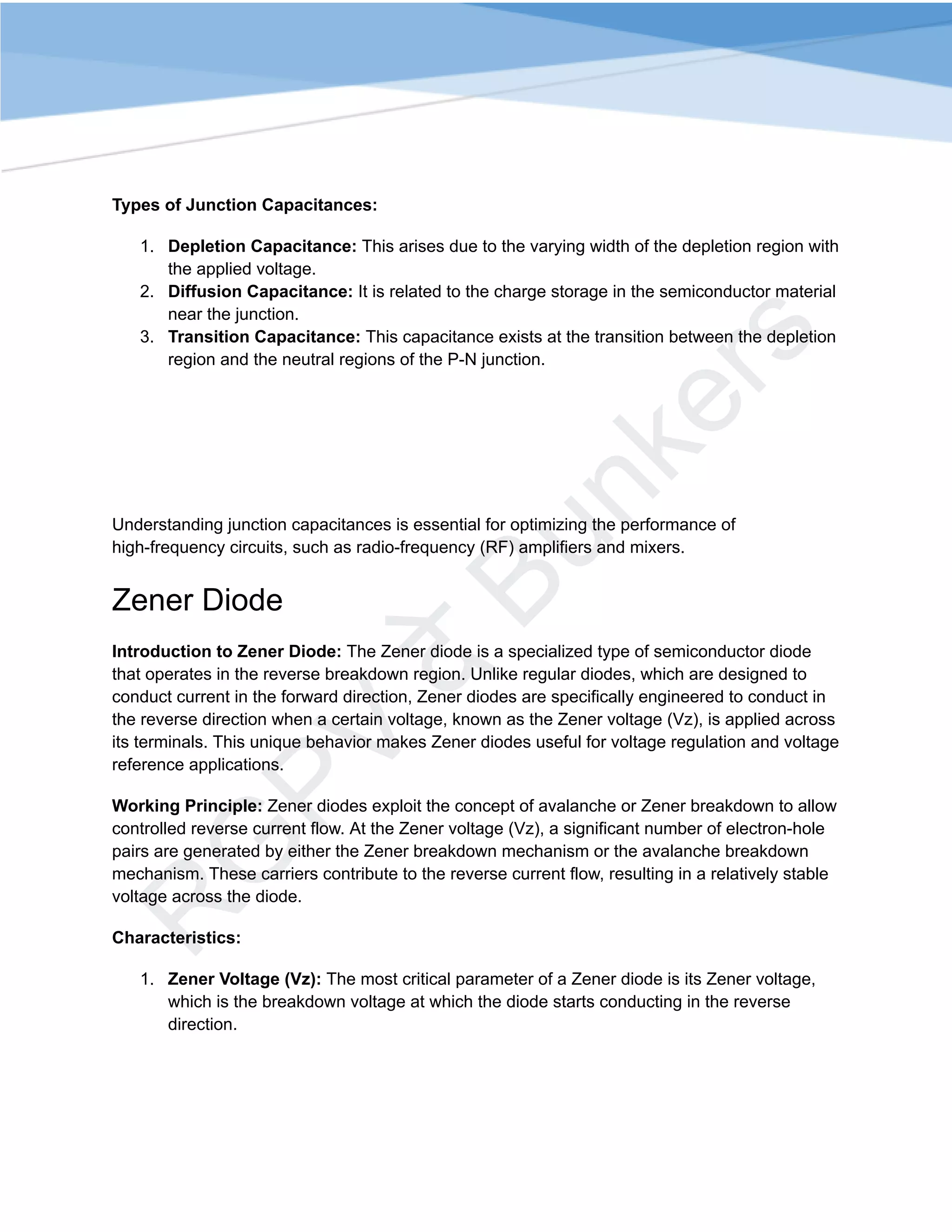 EDC Unit — 1 Semiconductor Devices & Transistors | RGPV De Bunkers | PDF