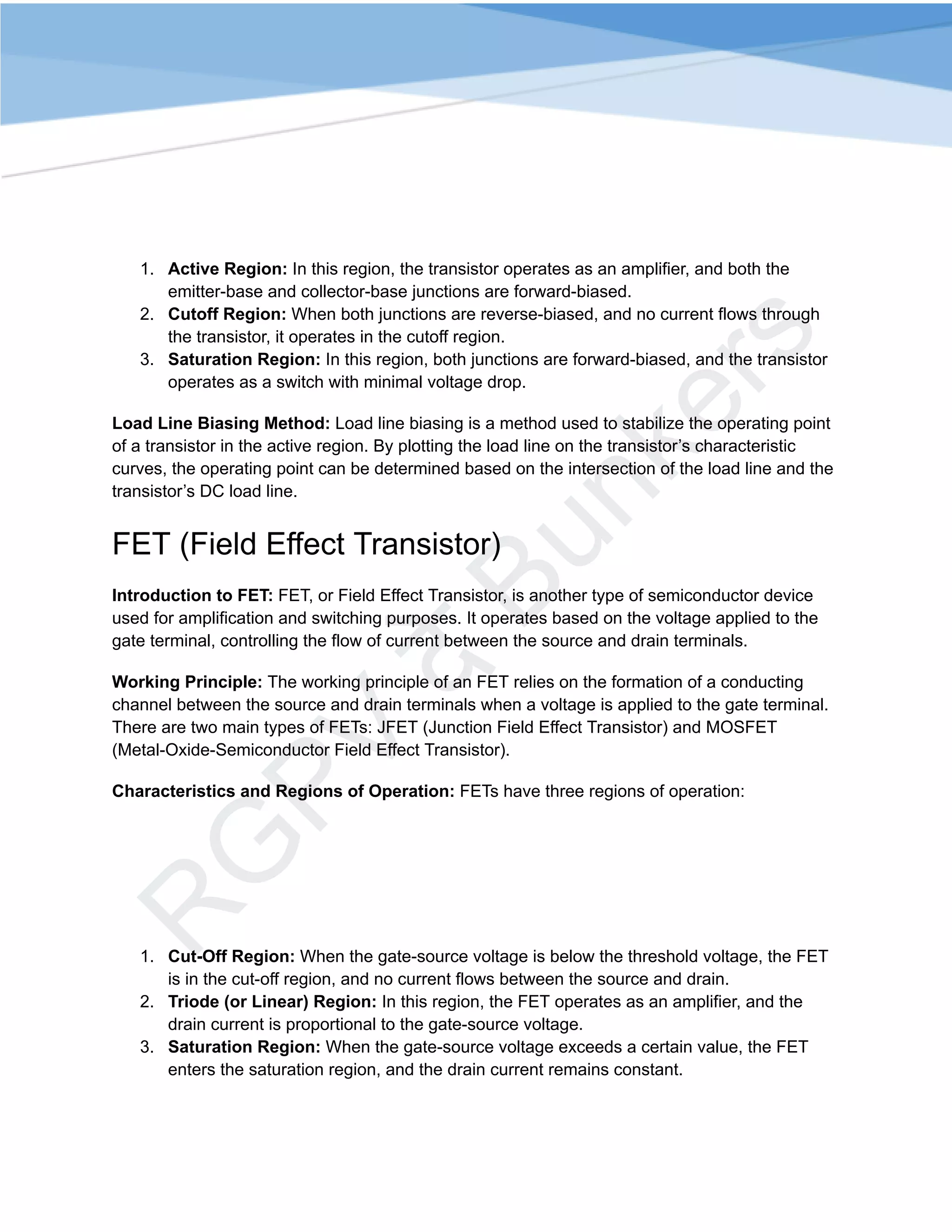 EDC Unit — 1 Semiconductor Devices & Transistors | RGPV De Bunkers | PDF