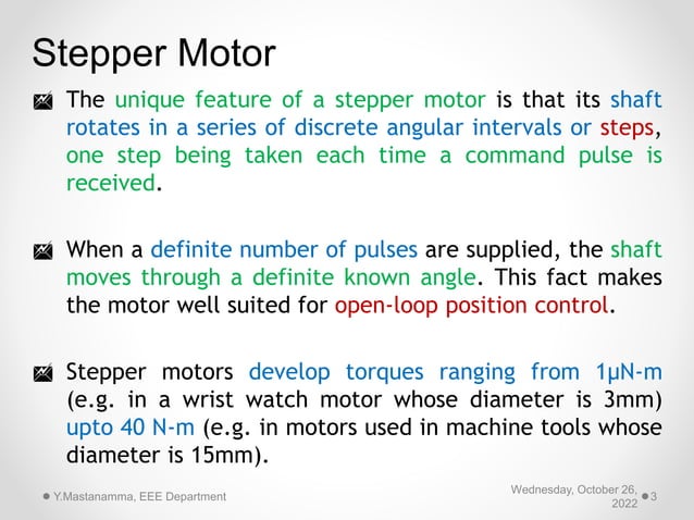 UNIT1 SEM Stepper motors ym.pptx