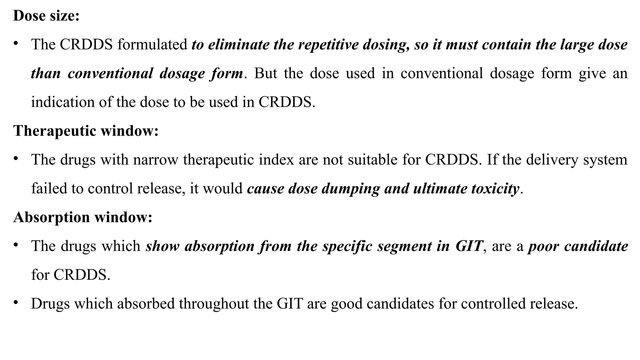 CONTROLLED RELEASE DRUG DELIVERY SYSTEM (CRDDS) | PPTX