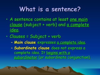 Unit 1 sentence structures | PPT