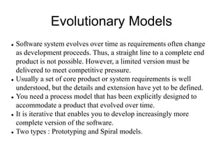 Unit 1 sepm process models | PPTX