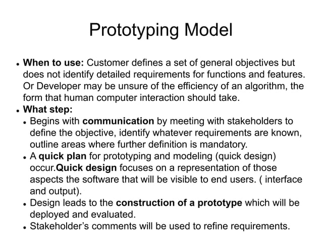 Unit 1 sepm process models | PPTX