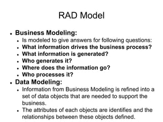 Unit 1 sepm process models | PPTX