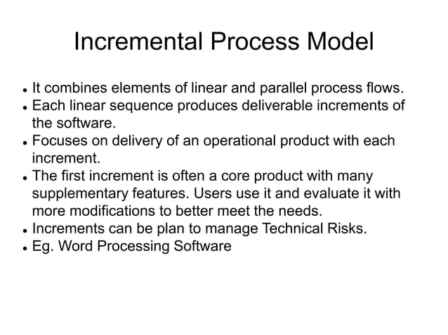 Unit 1 sepm process models | PPTX
