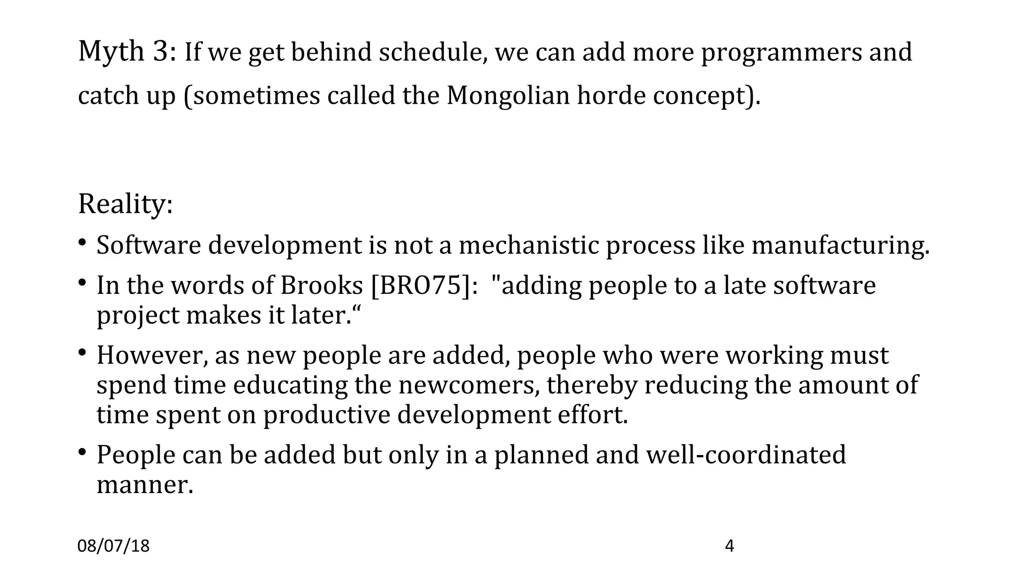 Unit 1 sepm software myths | PPT