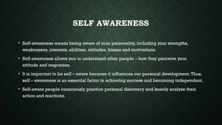 Unit 1 Session 2 Introduction to Self Awareness.pptx