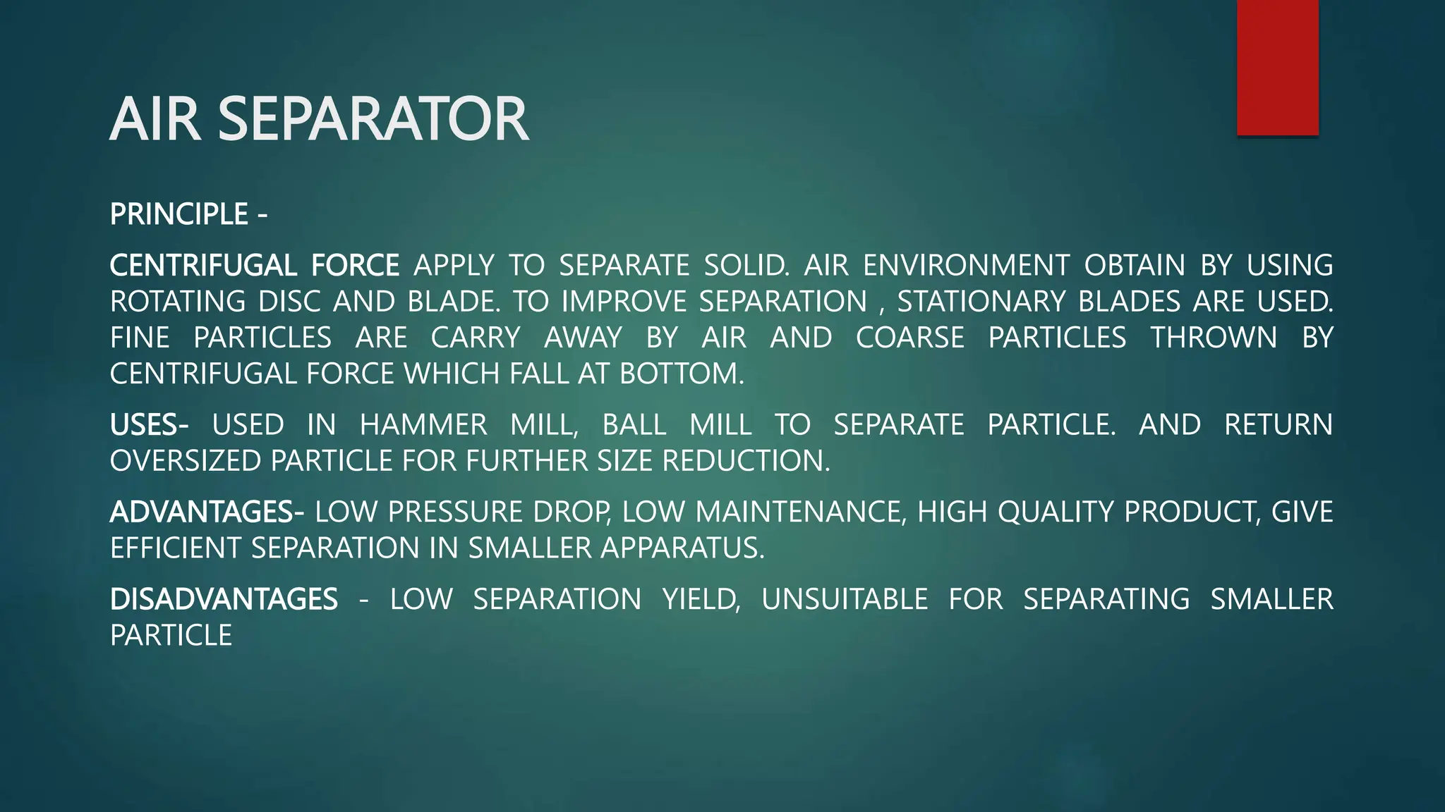 SIZE SEPARATION- Objectives, applications & mechanism | PPTX
