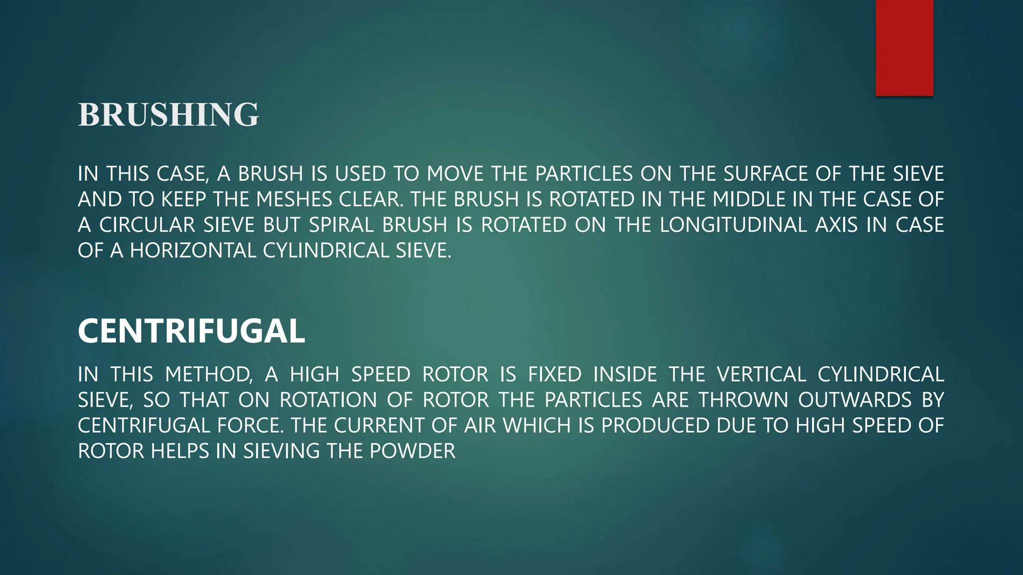 SIZE SEPARATION- Objectives, applications & mechanism | PPTX