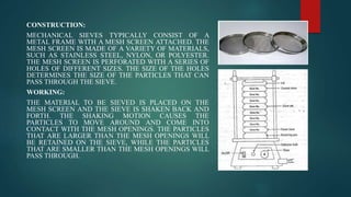SIZE SEPARATION- Objectives, applications & mechanism | PPTX