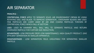 SIZE SEPARATION- Objectives, applications & mechanism | PPTX