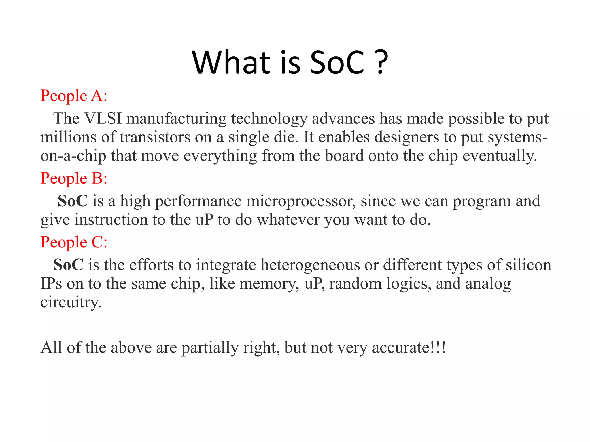 System on Chip | PPTX