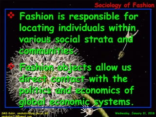 Sociology of Fashion | PPT