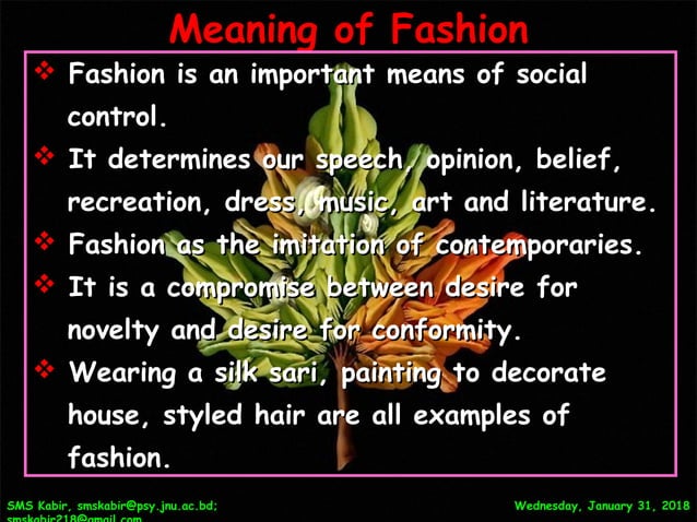 Sociology of Fashion | PPT