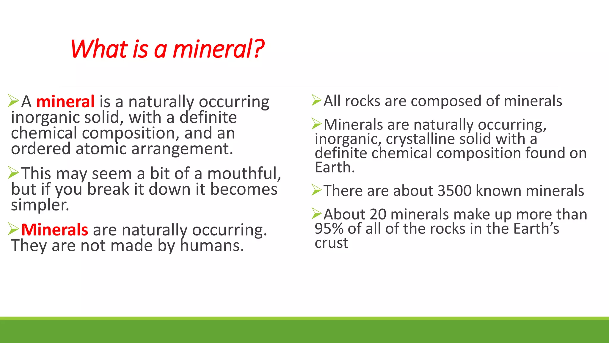 Unit 1 soil, rock and minerals | PPTX