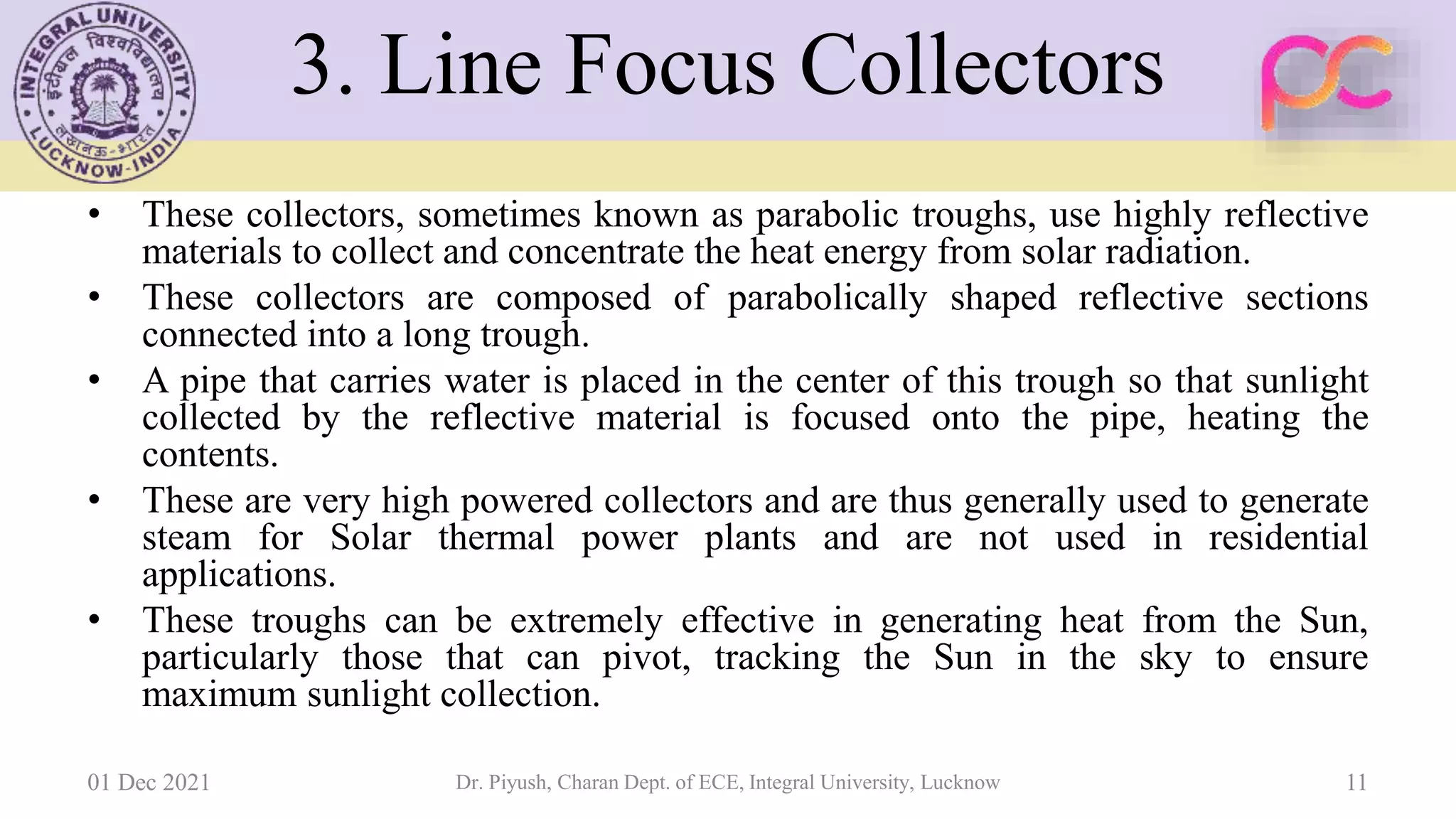 Unit 1 Solar Collectors | PPTX