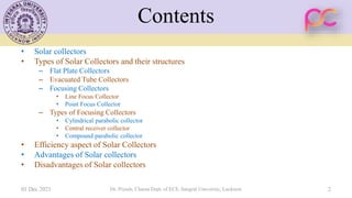 Unit 1 Solar Collectors | PPTX
