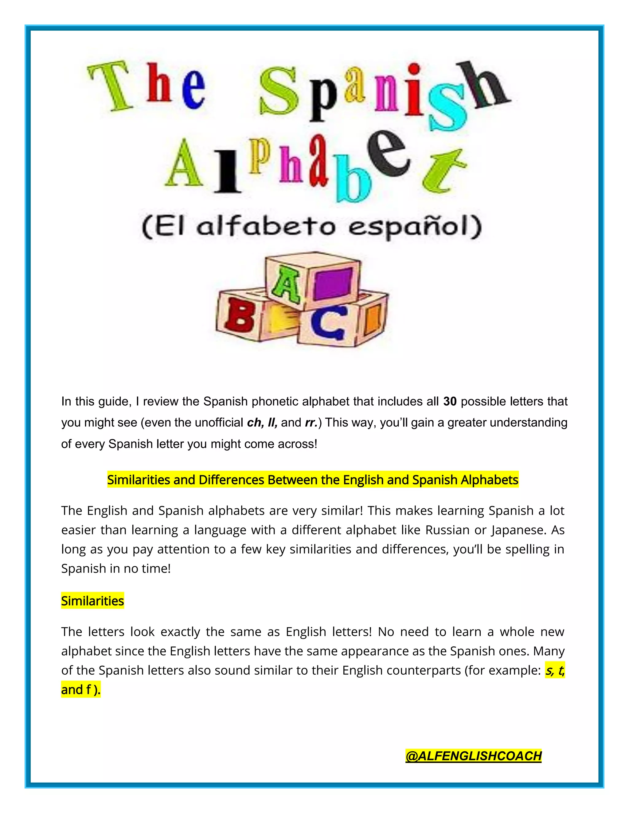UNIT 1 SPANISH ALPHABET Pronunciation and Phonetics.pdf