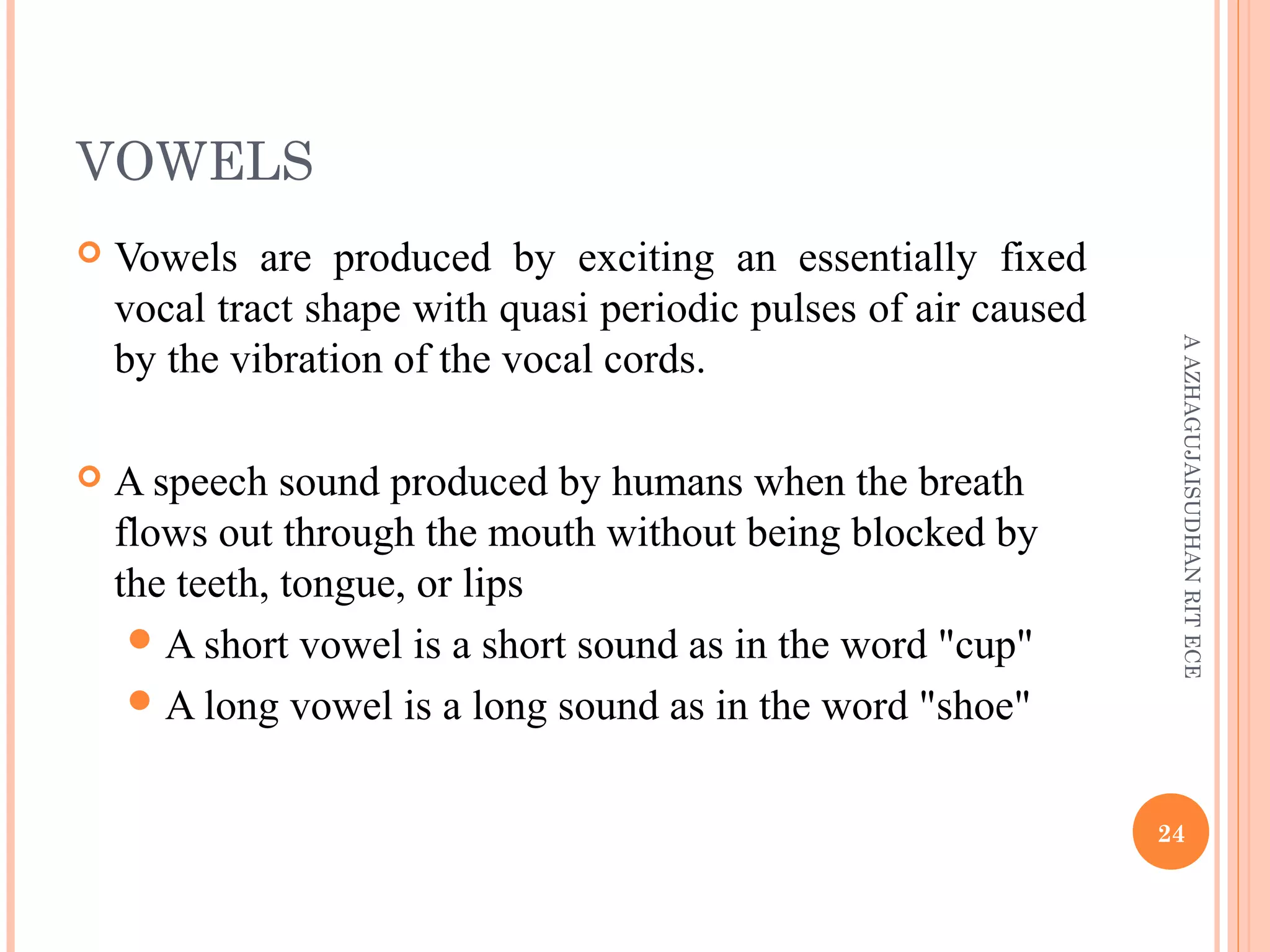 Unit 1 speech processing | PPT