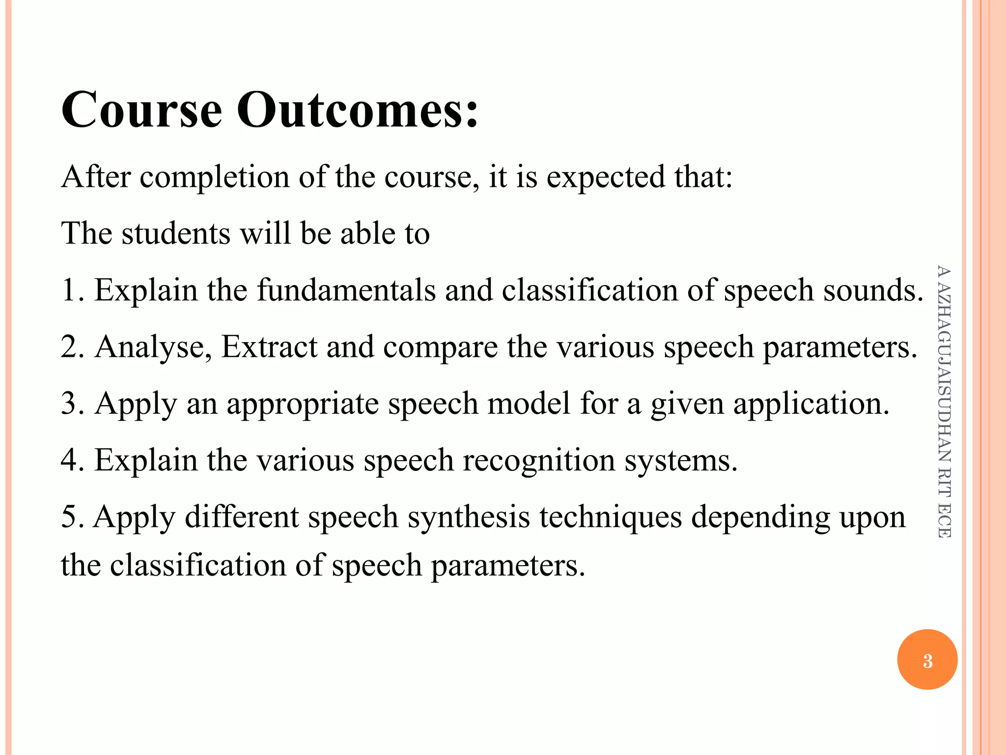 Unit 1 Speech Processing Ppt Digital Audio Computer Software And Applications
