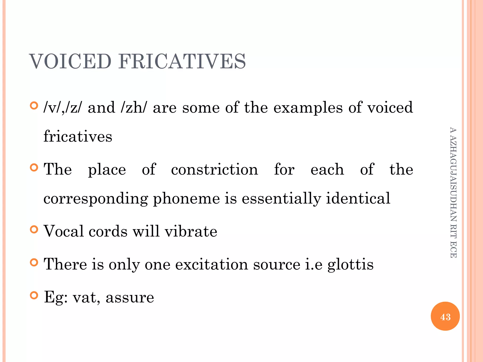 Unit 1 speech processing | PPT