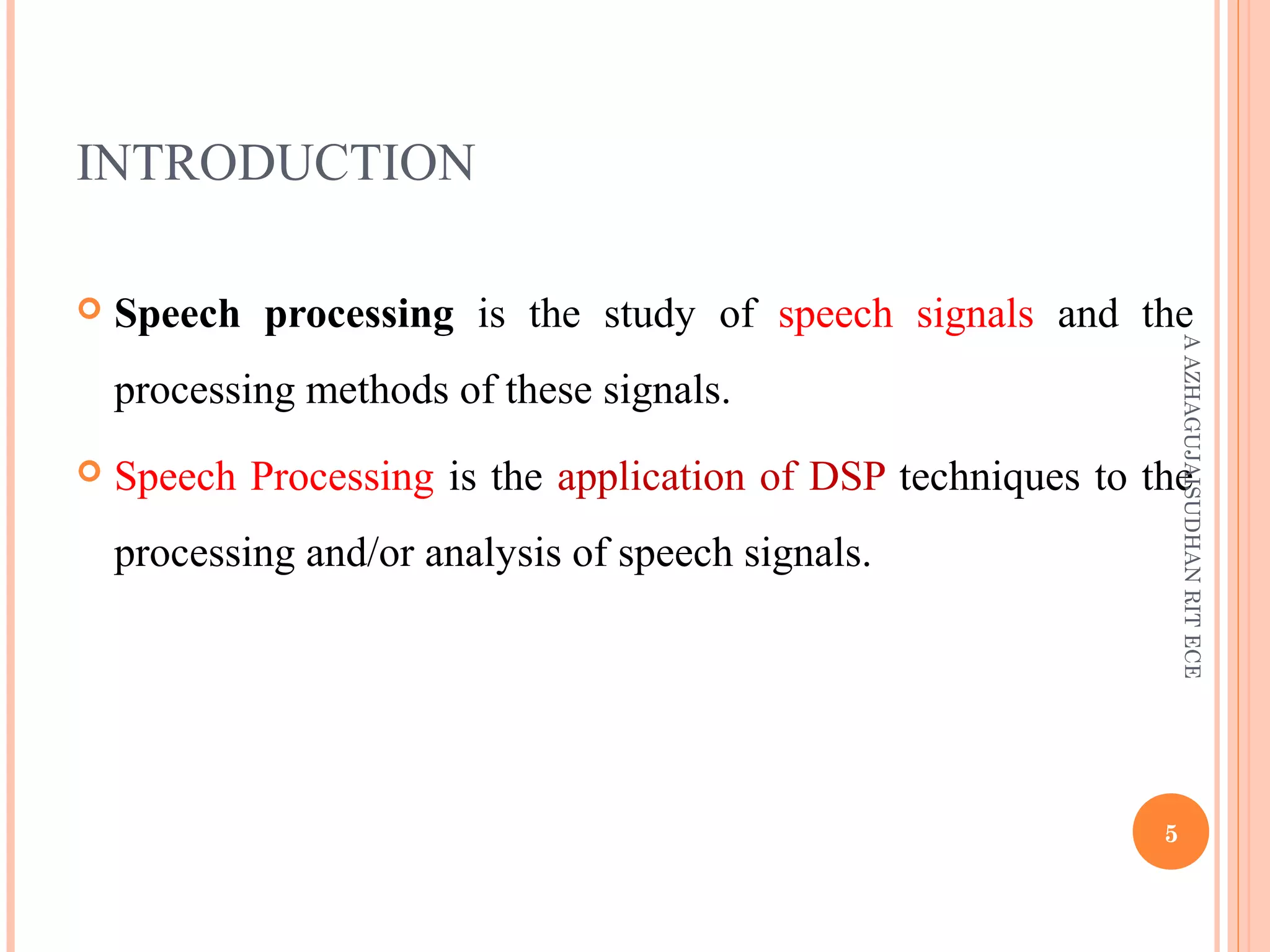 Unit 1 Speech Processing Ppt Digital Audio Computer Software And Applications