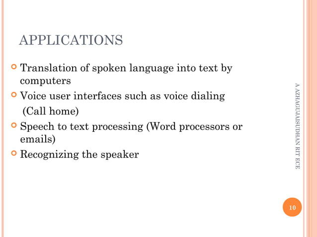 Unit 1 Speech Processing Ppt Digital Audio Computer Software And Applications