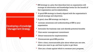 Unit 1st.KNOWLEDGE MANAGEMENT IN EDUCATION | PPT