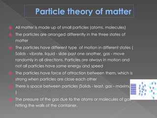 Unit 1 States of Matter chemistry IGCSE help | PDF