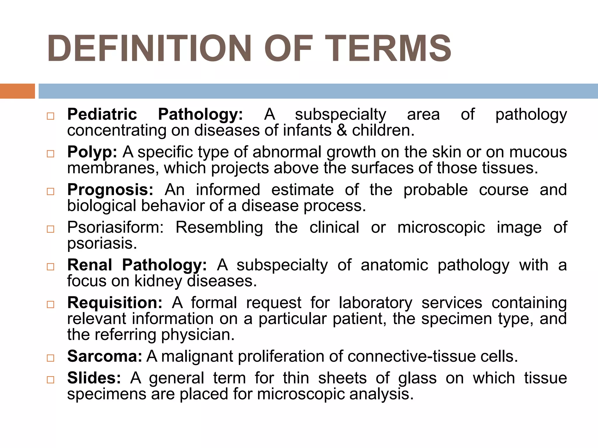 UNIT 1st INTRODUCTION OF PATHOLOGY FOR NURSES | PPTX