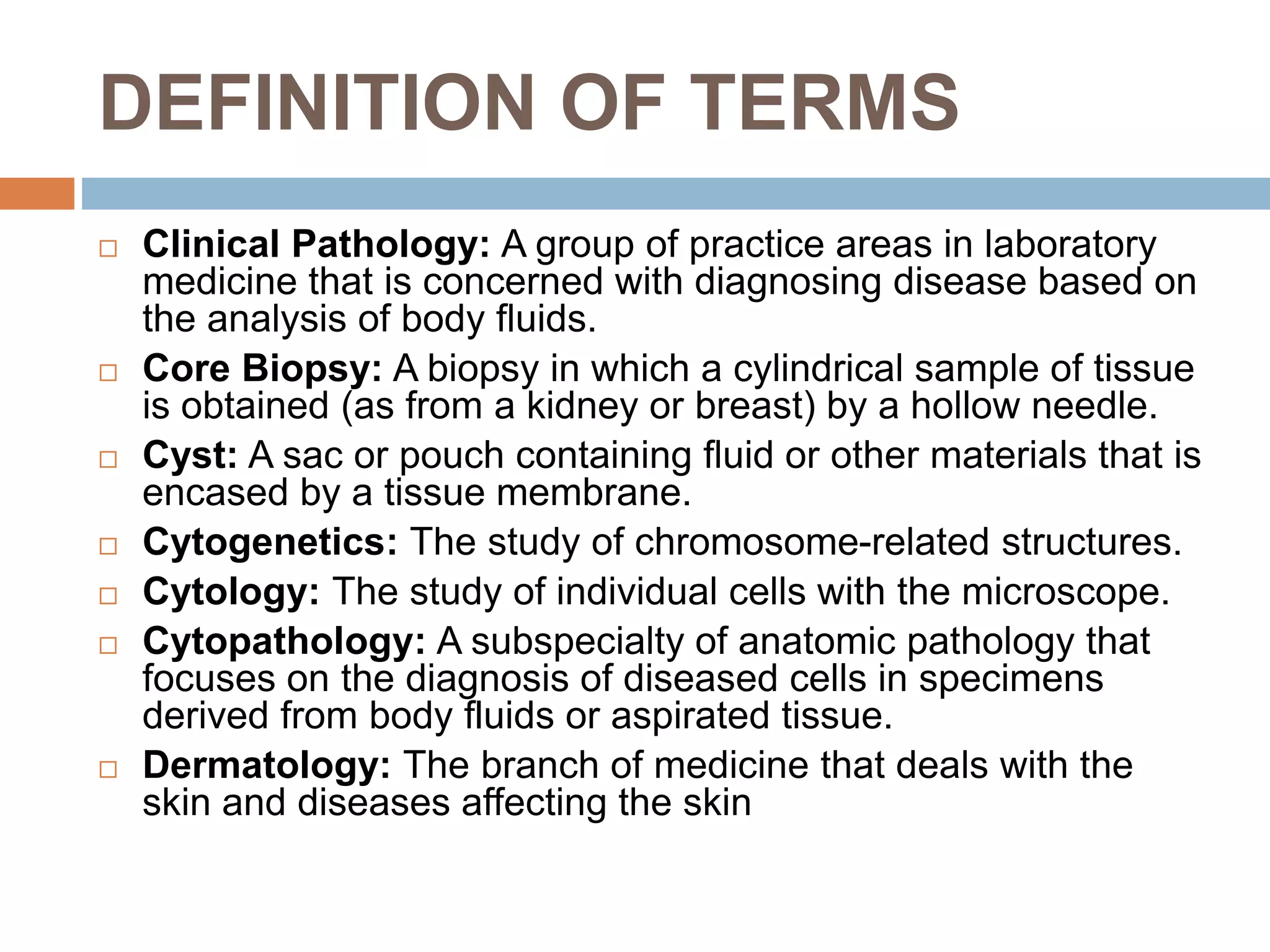 UNIT 1st INTRODUCTION OF PATHOLOGY FOR NURSES | PPTX