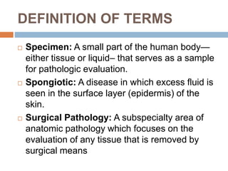 UNIT 1st INTRODUCTION OF PATHOLOGY FOR NURSES | PPTX
